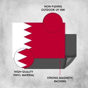 Bahrain Flag Car Magnet Decal - 4 X 6 Heavy Duty for Car Truck SUV … - Etsy