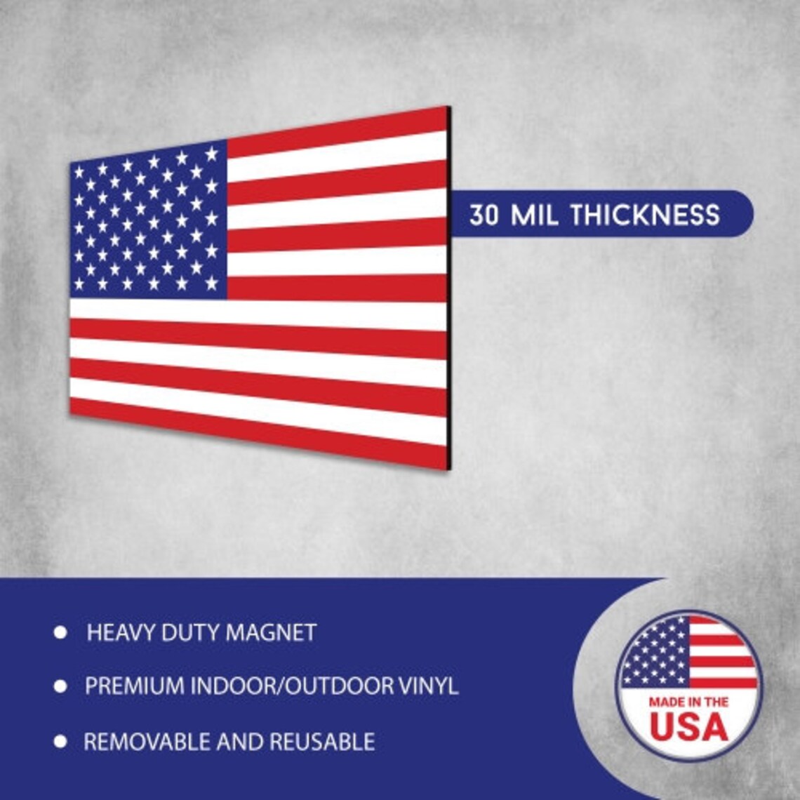 American Flag Car Magnet Decal 4 X 6 Heavy Duty for Car - Etsy