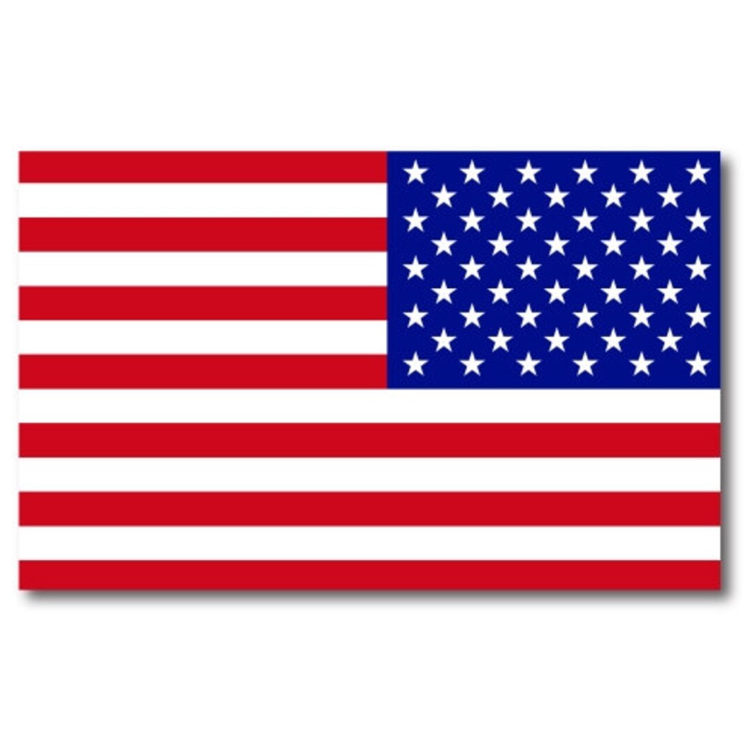 Reverse American Flag Car Magnet Decal - 5 X 8 Heavy Duty for Car Truck ...