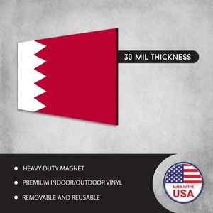 Bahrain Flag Car Magnet Decal - 4 X 6 Heavy Duty for Car Truck SUV … - Etsy