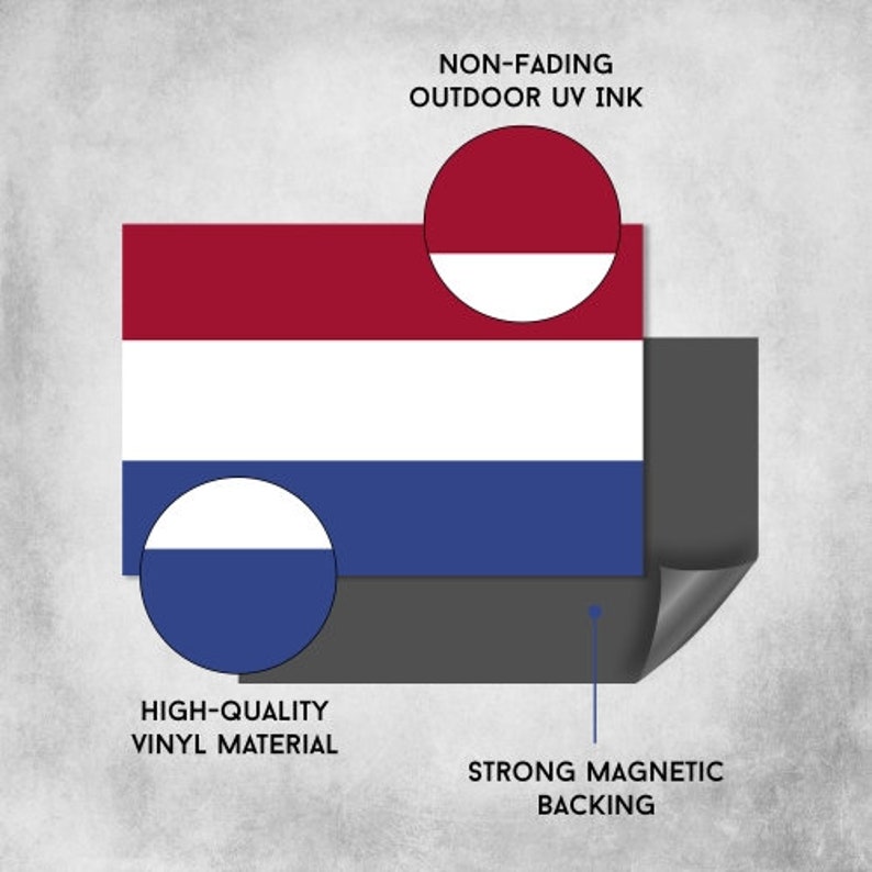 Netherlands Flag Car Magnet Decal 4 X 6 Heavy Duty for Car - Etsy