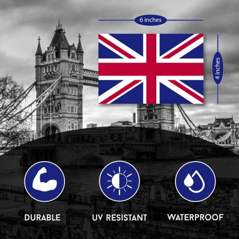 British Flag Car Magnet Decal 4 X 6 Heavy Duty for Car Truck - Etsy