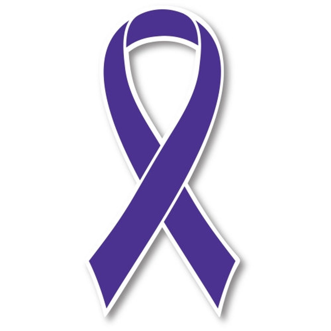 Violet Hodgkins Lymphoma and Testicular Cancer Awareness Ribbon Car ...