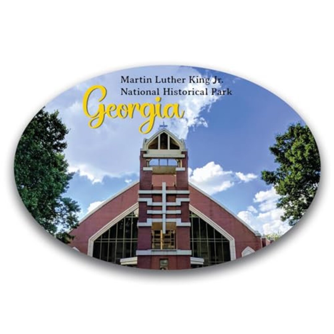 Magnet Me up Georgia MLK Jr. National Historical Park Oval Magnet Decal ...