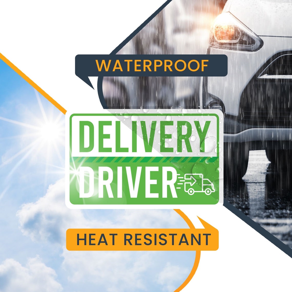 Magnet Me up Green Delivery Driver Frequent Stops Magnet Decal, 5x8 ...