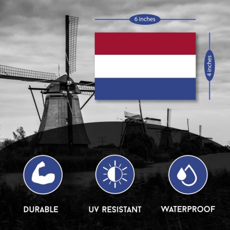 Netherlands Flag Car Magnet Decal 4 X 6 Heavy Duty for Car - Etsy