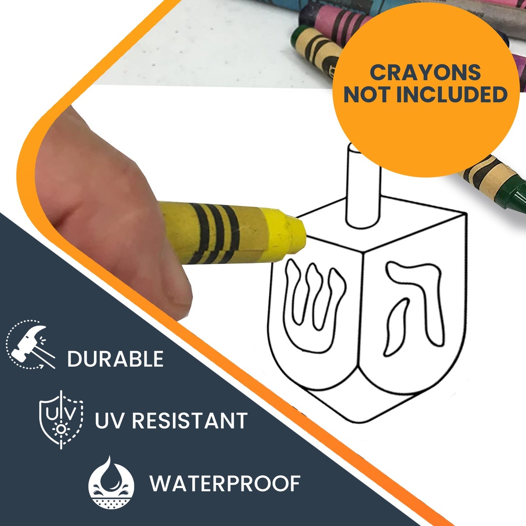 Color Your Own Hanukkah Dreidel Magnets, Decorate 5 Magnetic Dreidel ...