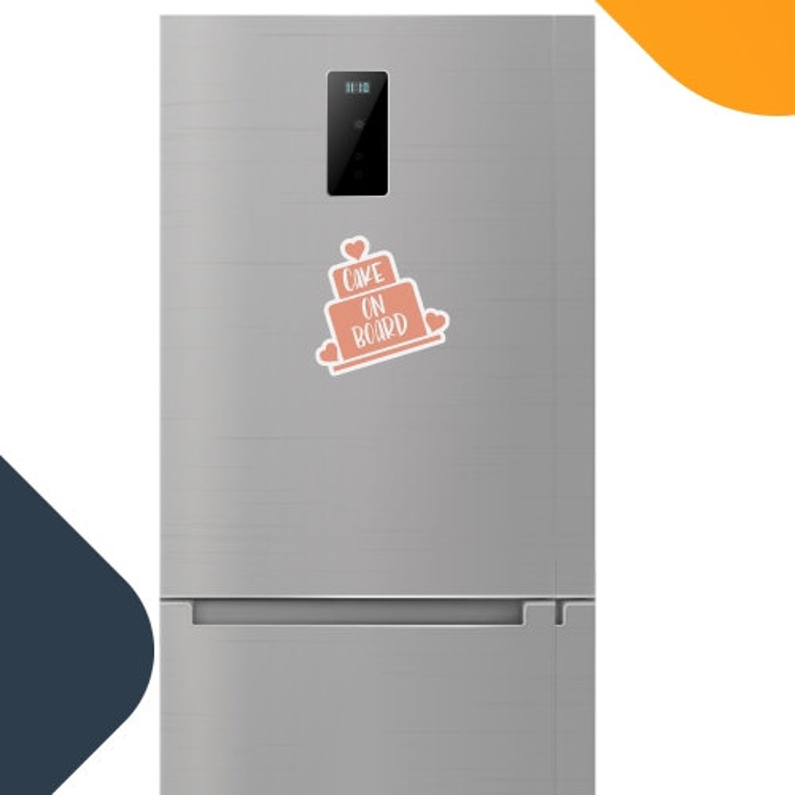 Magnet Me up 'cake on Board 5x5.5 Cake Car Magnet Decal, Heavy Duty for ...