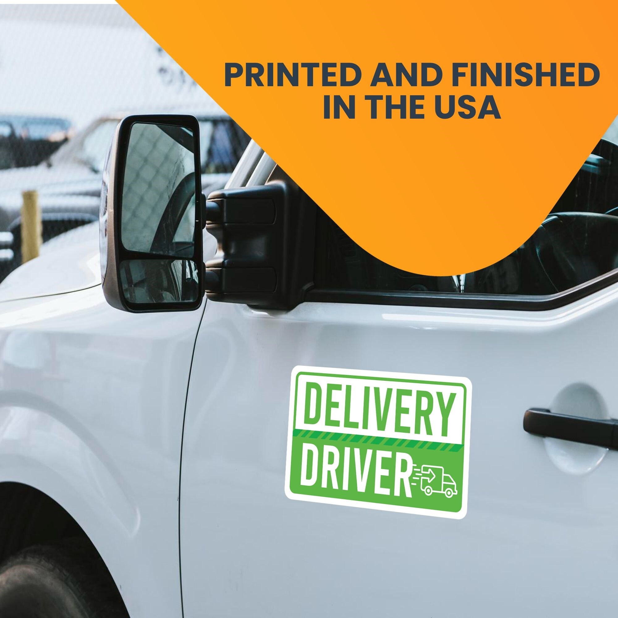 Magnet Me up Green Delivery Driver Frequent Stops Magnet Decal, 5x8 ...
