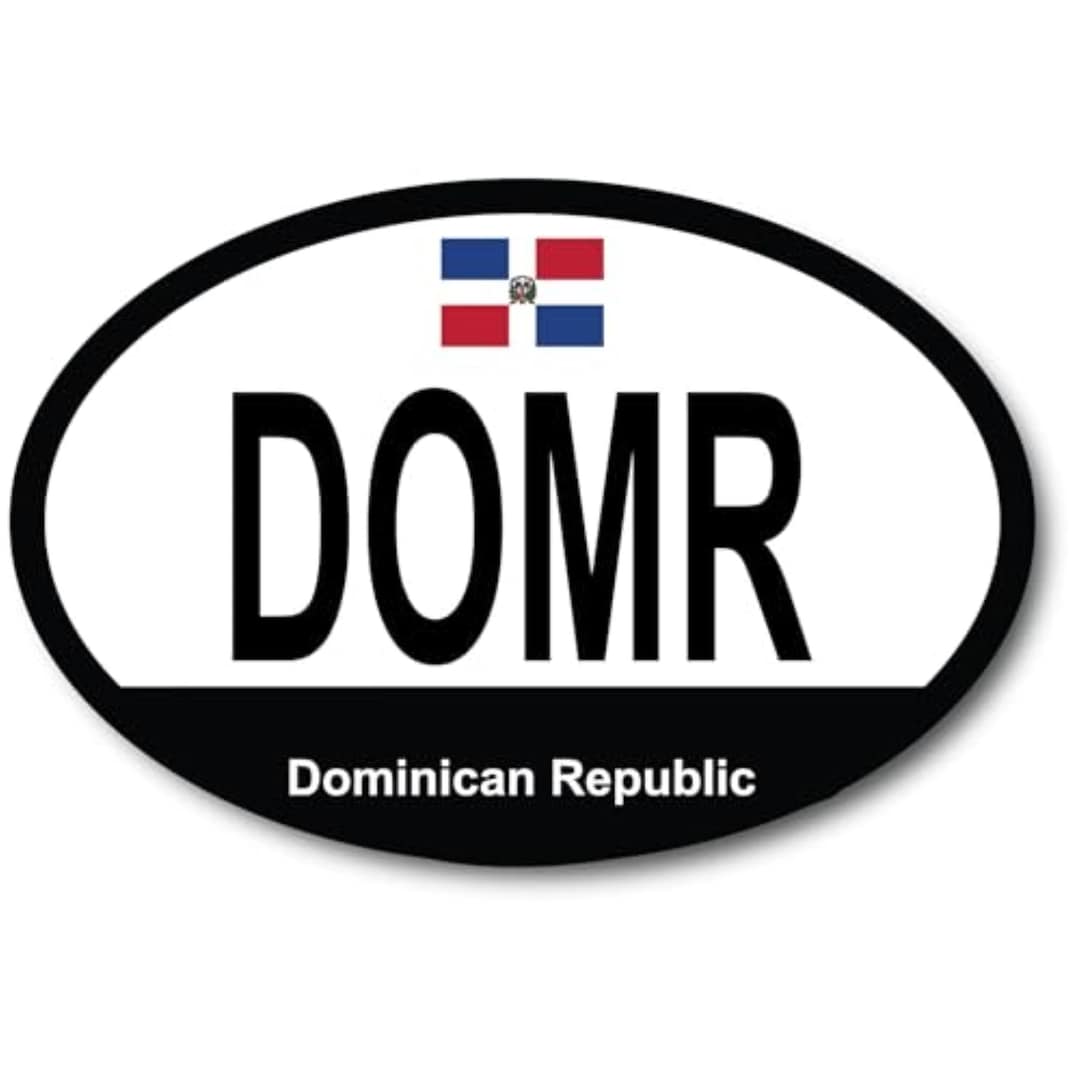 Magnet Me up DOMR Dominican Republic Country Code Car Magnet Decal, 4x6 ...