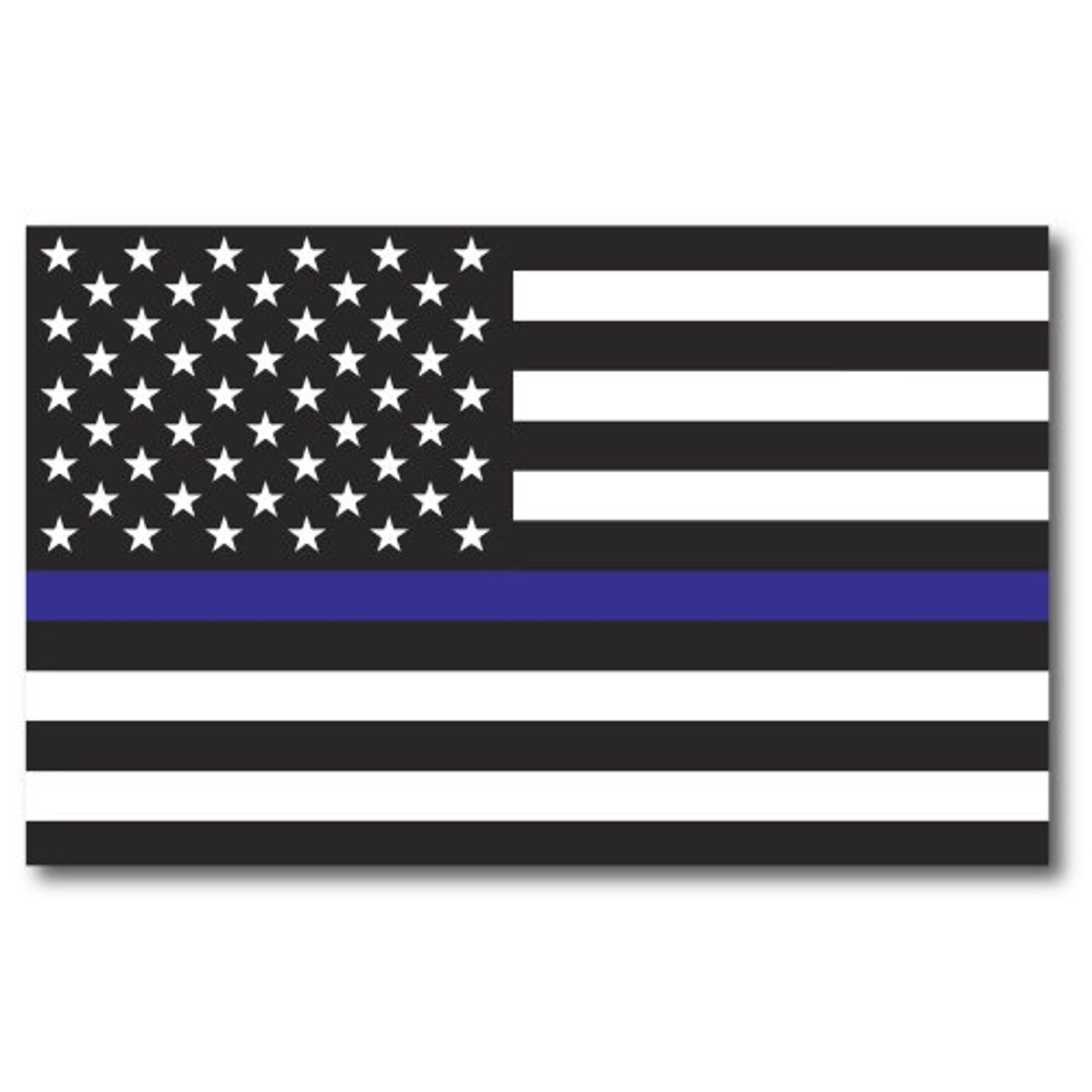 Thin Blue Line American Flag Magnet Decal 5 X 8 Heavy Duty for | Etsy
