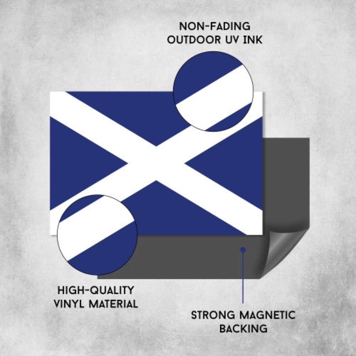 Scotland Scottish Flag Car Magnet Decal 4 X 6 Heavy Duty for - Etsy