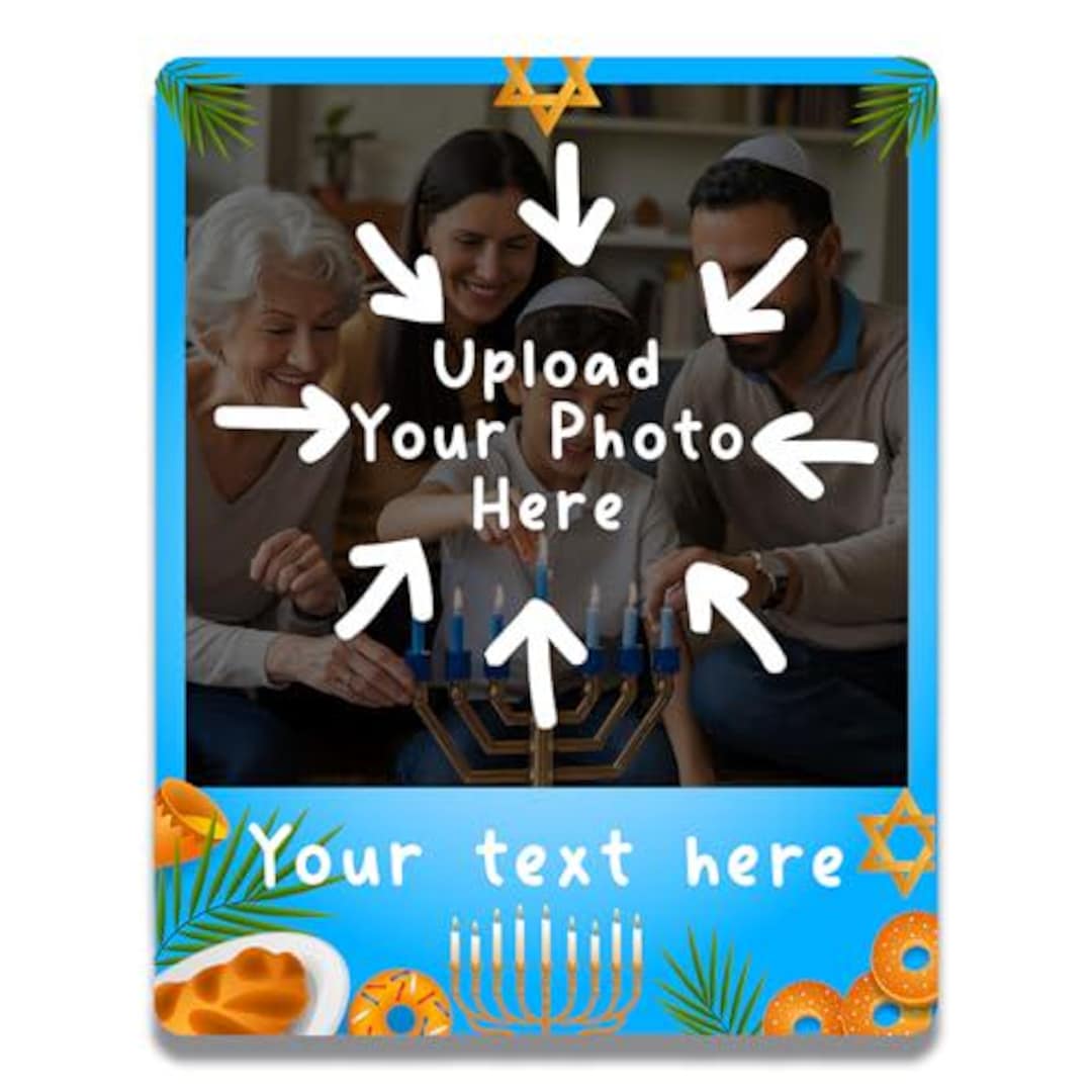 Magnet Me up Customizable Hanukkah Photo Magnets, 4x5 Inch, Ornaments ...
