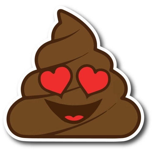 Poop Emoji With Heart Eyes Magnet - Etsy