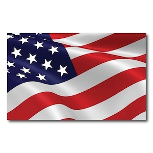 Waving American Flag Car Magnet Decal - 5 X 8 Heavy Duty for Car Truck ...