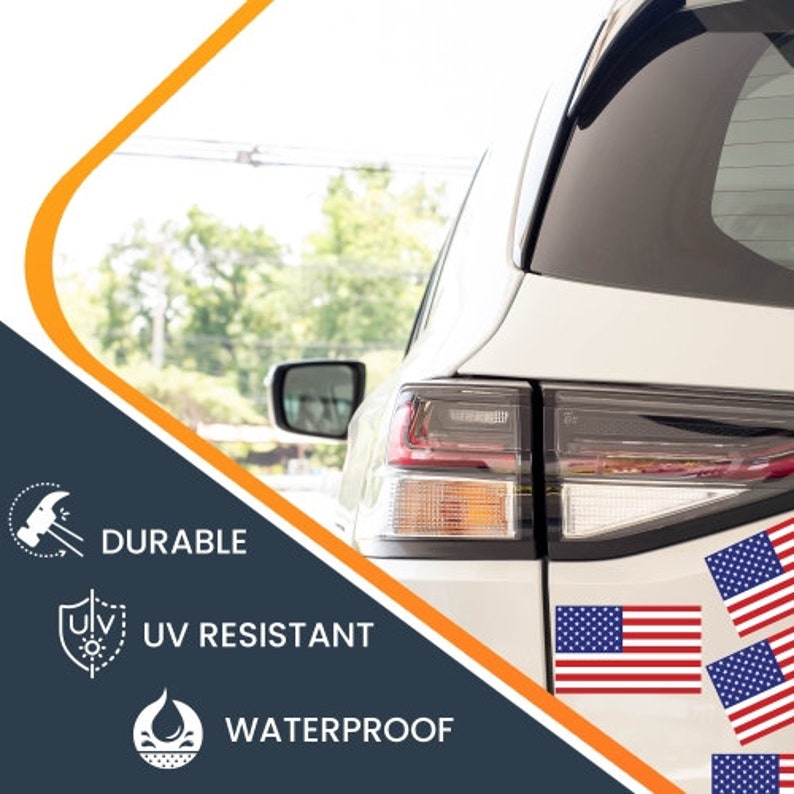 American Flag Car Magnets 5 Pack 2-3/4 X 4 Decals - Etsy