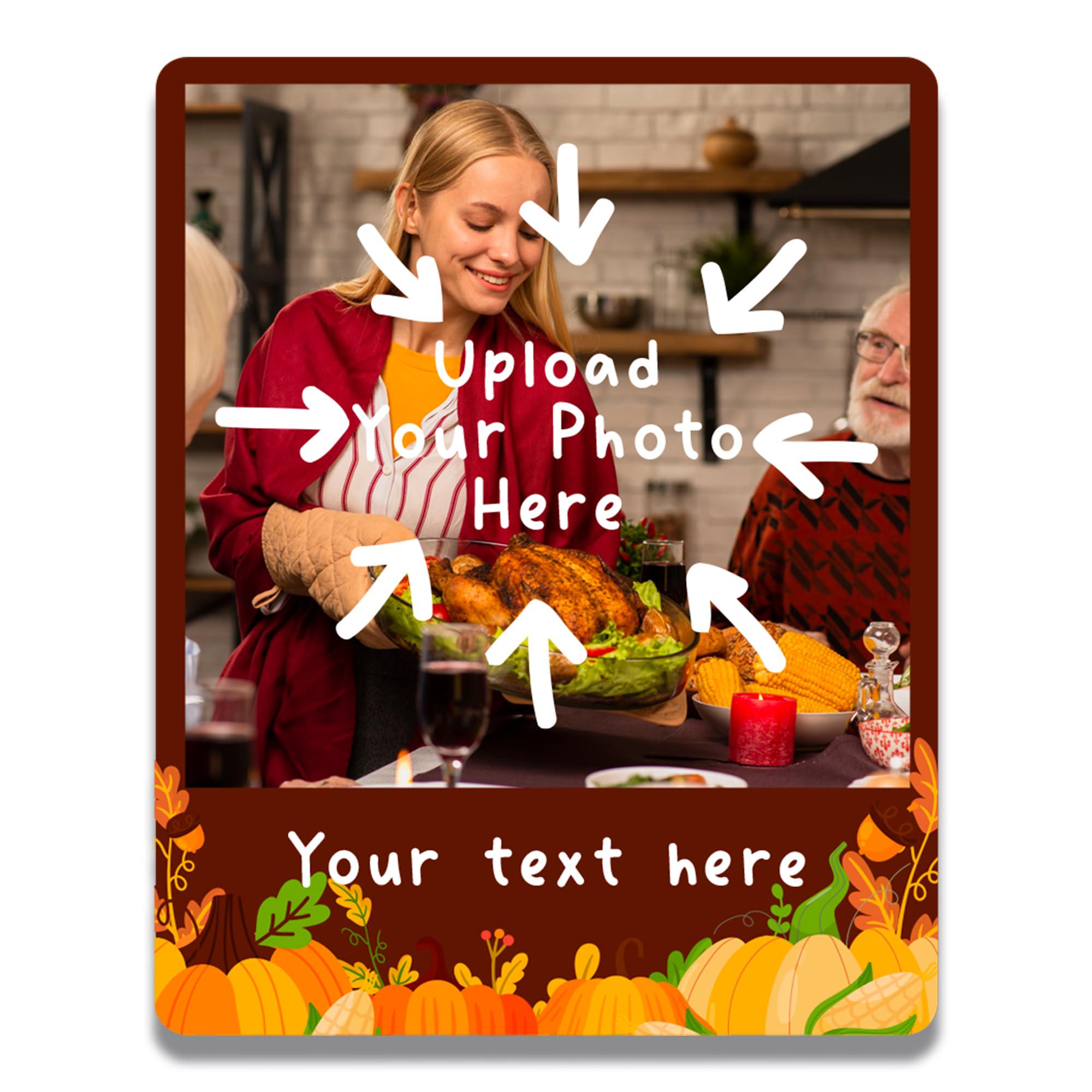 Magnet Me up Customizable Thanksgiving Photo Magnet, 4x5 Inch, Fruits ...
