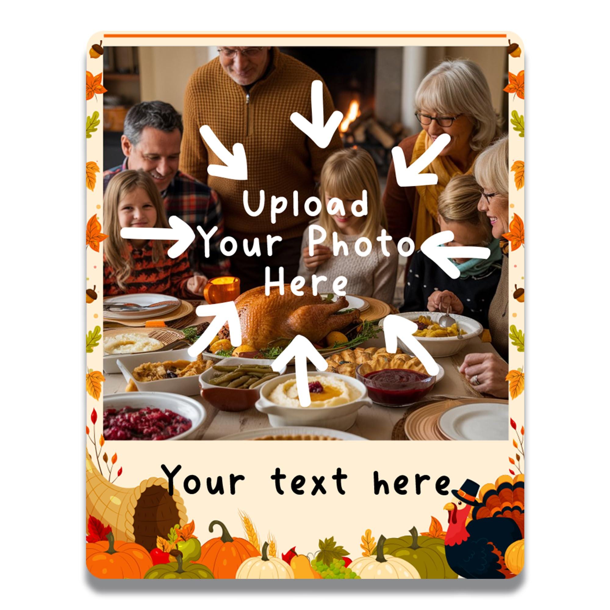 Magnet Me up Customizable Thanksgiving Photo Magnet, 4x5 Inch ...