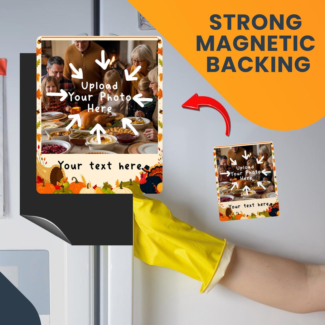 Magnet Me up Customizable Thanksgiving Photo Magnet, 4x5 Inch ...