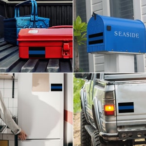 Thin Blue Line Magnet Decal - Heavy Duty for Car Truck SUV - in Support ...