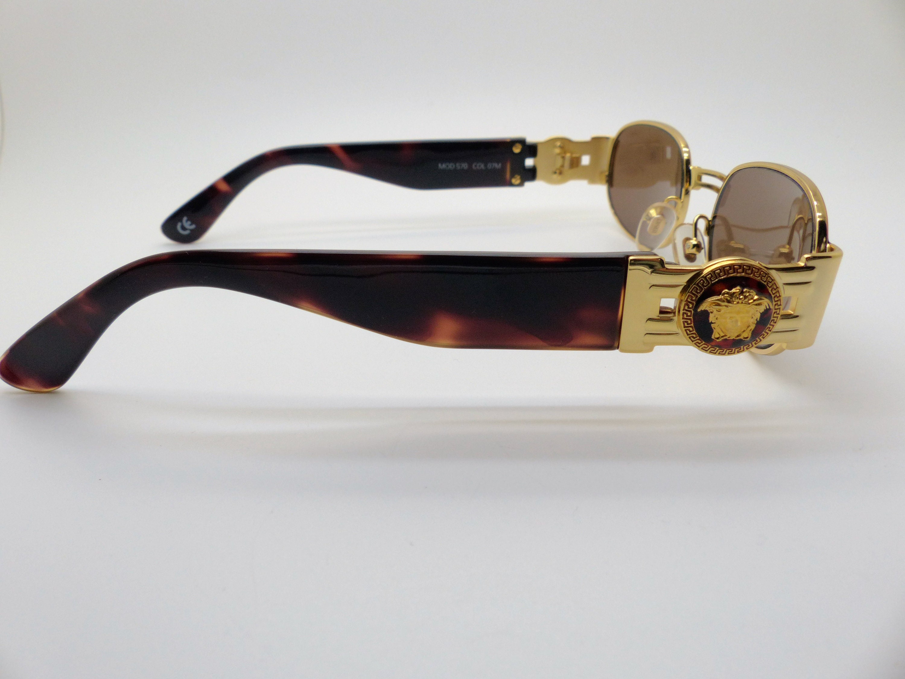 Genuine Rare Vintage Gianni Versace Medusa Sunglasses Mod S72 Lupon