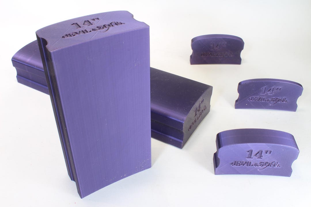 Set of Five 14” Fretboard Radius Blocks (3D Print File) - Etsy