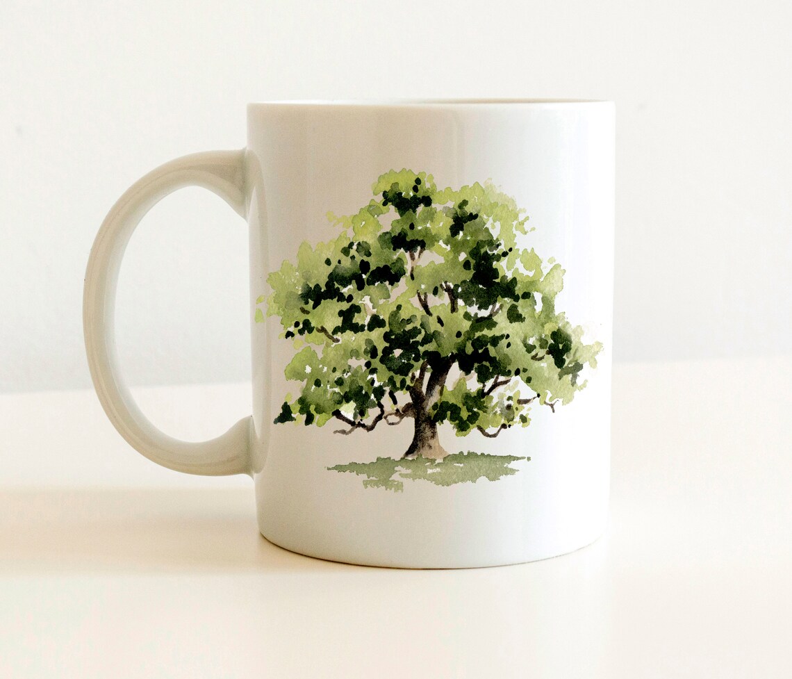 Oak Tree Mug Oak Tree Lover Gift Oak Tree Coffee Mug | Etsy