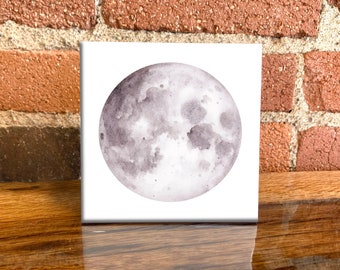 Moon Ceramic Tile - Etsy