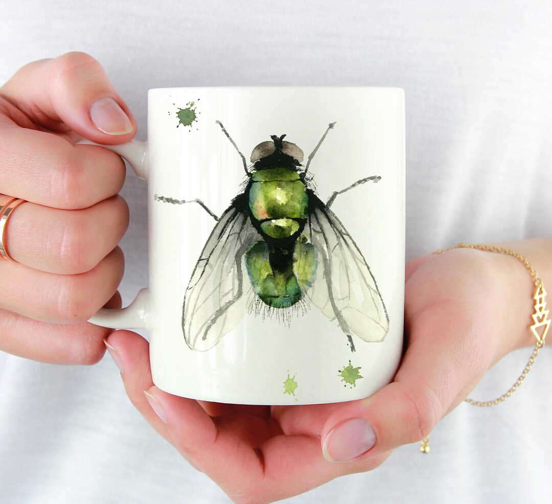 Fly Mug Dragonfly Lover Gift House Fly Coffee Mug Unique Fly Gifts - Etsy