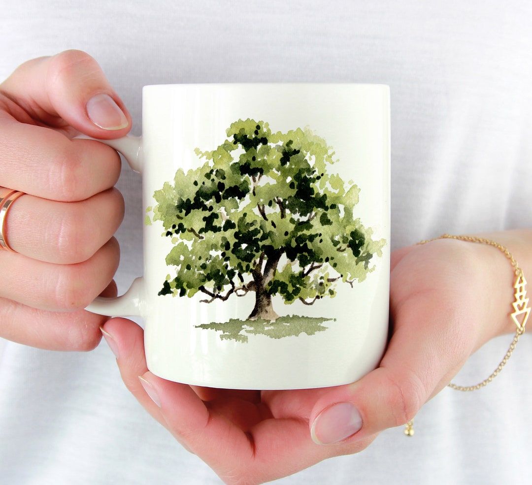 Oak Tree Mug - Oak Tree Lover Gift - Oak Tree Coffee Mug - Unique Oak ...