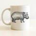 Hippo Mug Hippo Lover Gift Hippopotamus Coffee Mug - Etsy