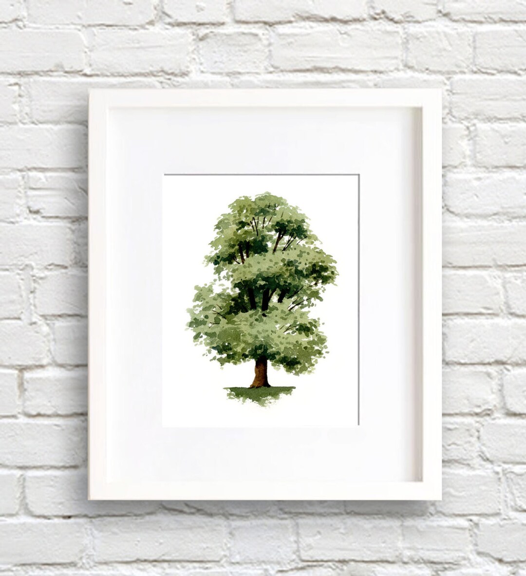 Elm Tree Art Print Wall Decor Watercolor Painting - Etsy UK