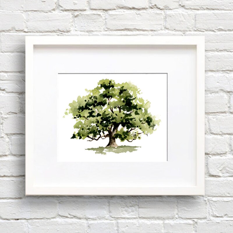 Oak Tree Art - Etsy