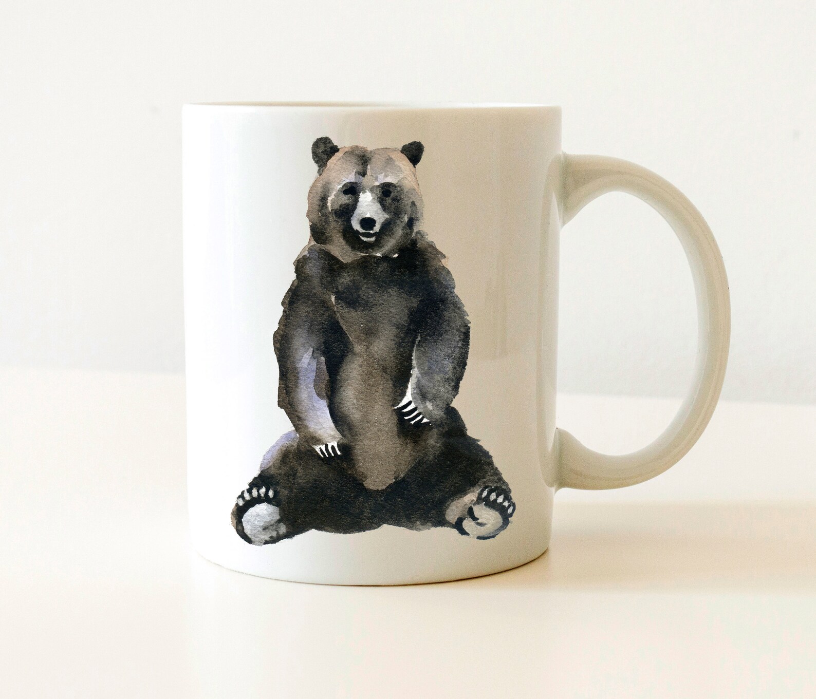 Sitting Bear Mug Bear Lover Gift Bear Coffee Mug Unique | Etsy