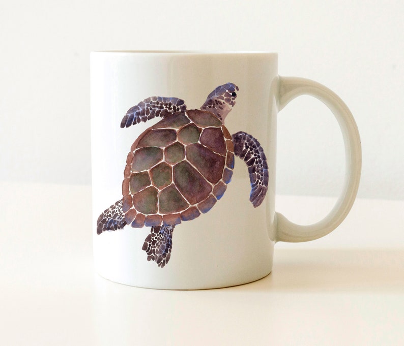 Sea Turtle Mug Sea Turtle Lover Gift Sea Turtle Coffee Mug - Etsy