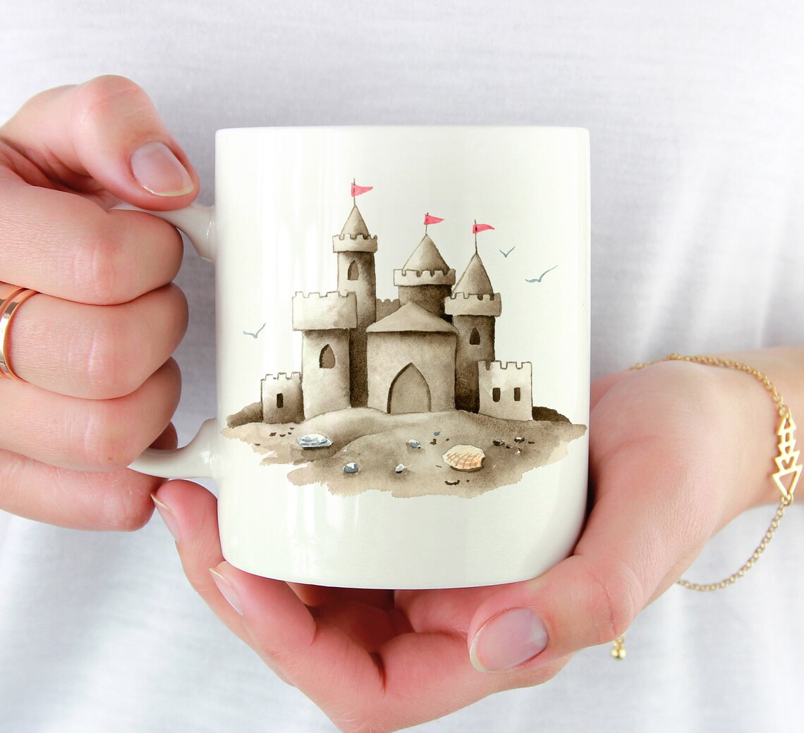 Sand Castle Mug Sand Castle Lover Gift Sand Castle Coffee | Etsy