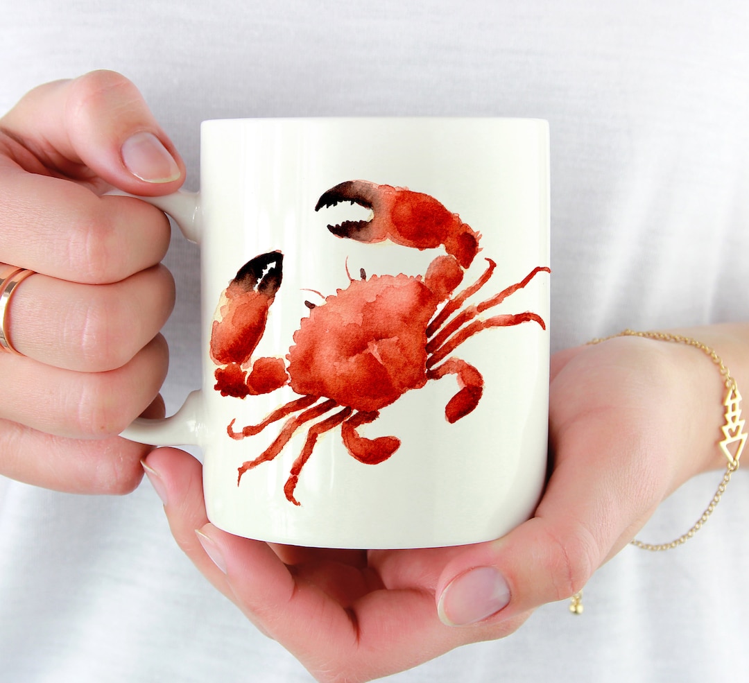 Crab Mug Crab Lover Gift Crab Coffee Mug Unique Crab Gifts - Etsy