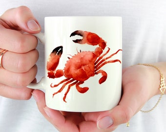 Crab Coffee Mug | Etsy