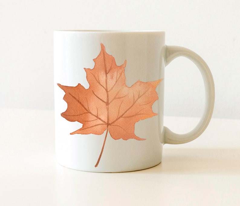 Maple Leaf Mug Maple Leaf Lover Gift Maple Leaf Coffee Mug - Etsy España