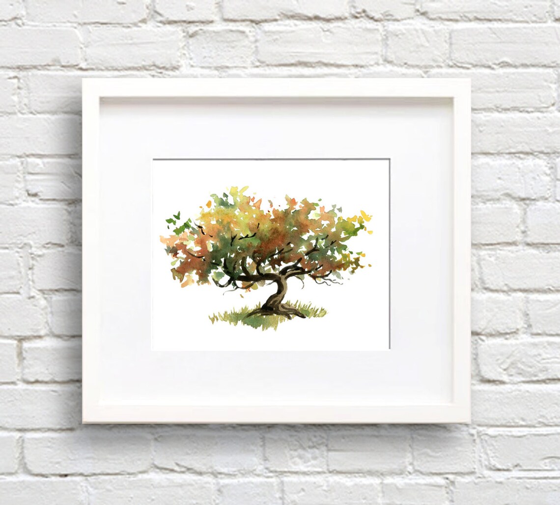 Grape Vine Art Print Wall Decor Grapevine Watercolor | Etsy