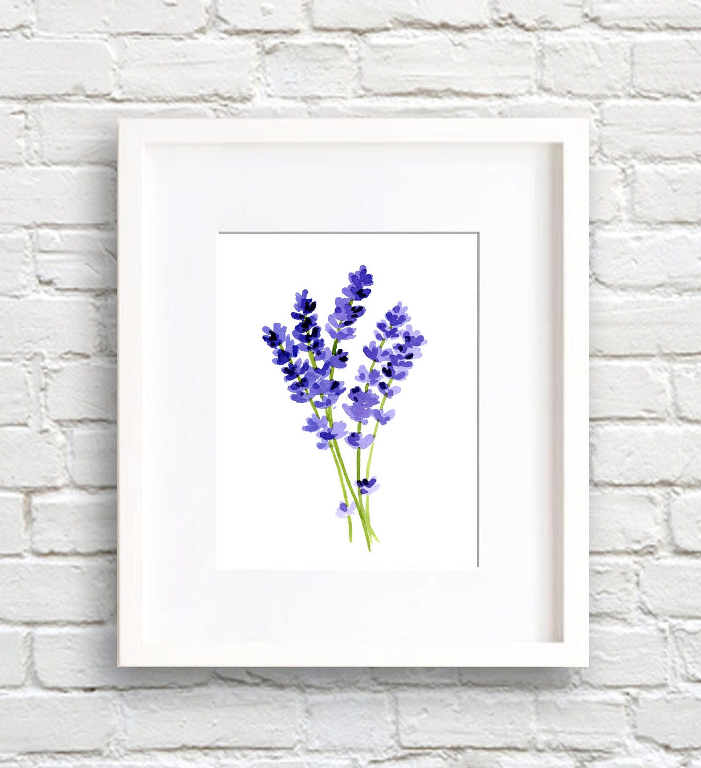 Lavender Art Print Lavender Flower Wall Decor Floral - Etsy