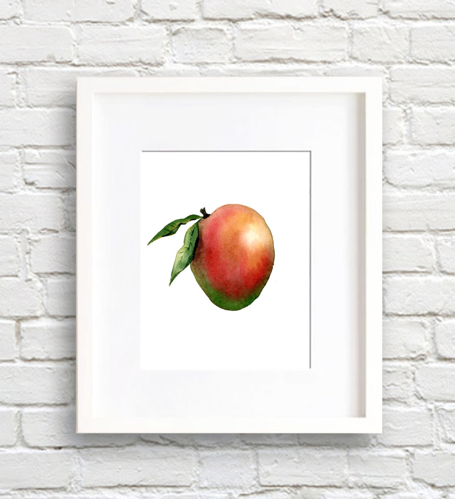 Mango Art Print Kitchen Wall Decor Watercolor Painting - Etsy