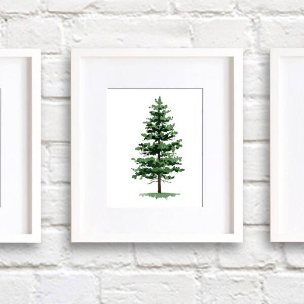 Pine Tree Art - Etsy