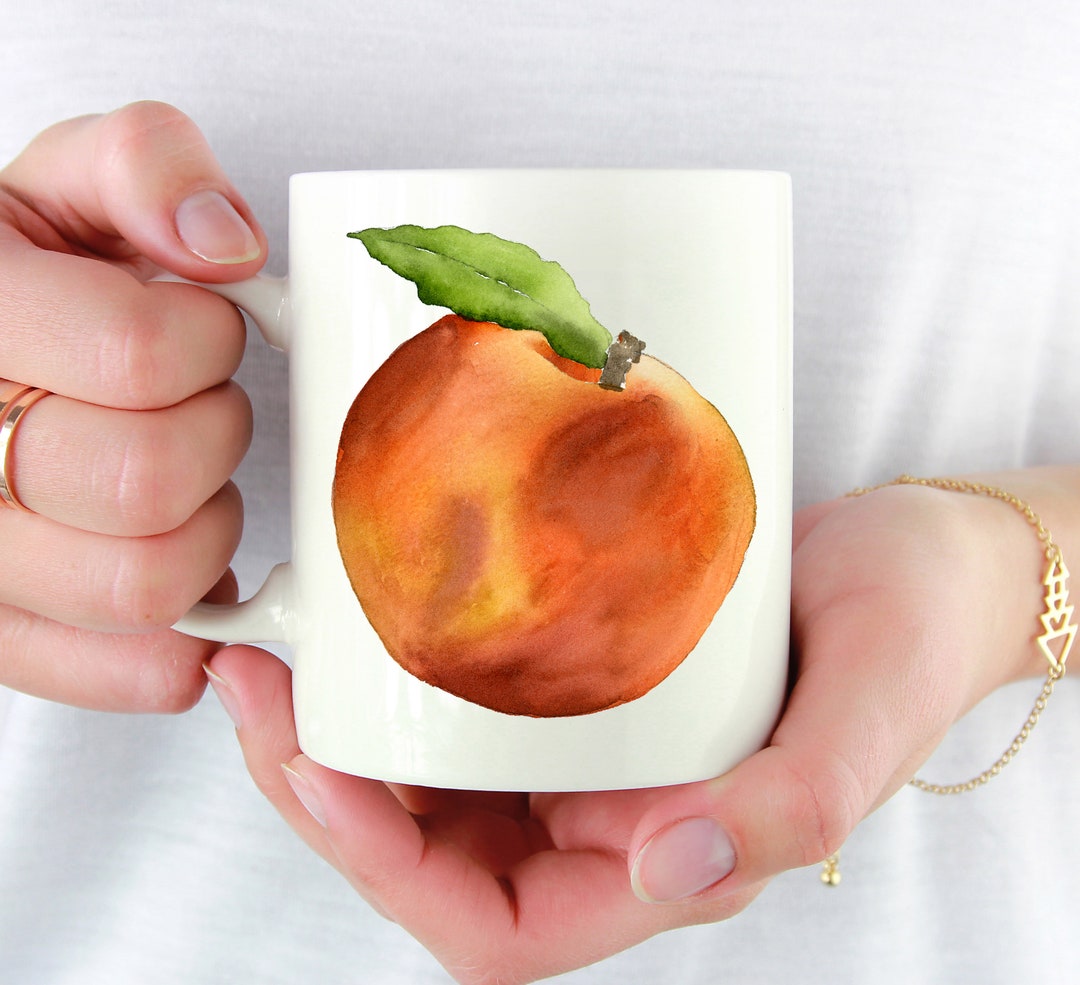 Peach Mug - Peach Lover Gift - Peach Coffee Mug - Unique Peach Gifts - Etsy