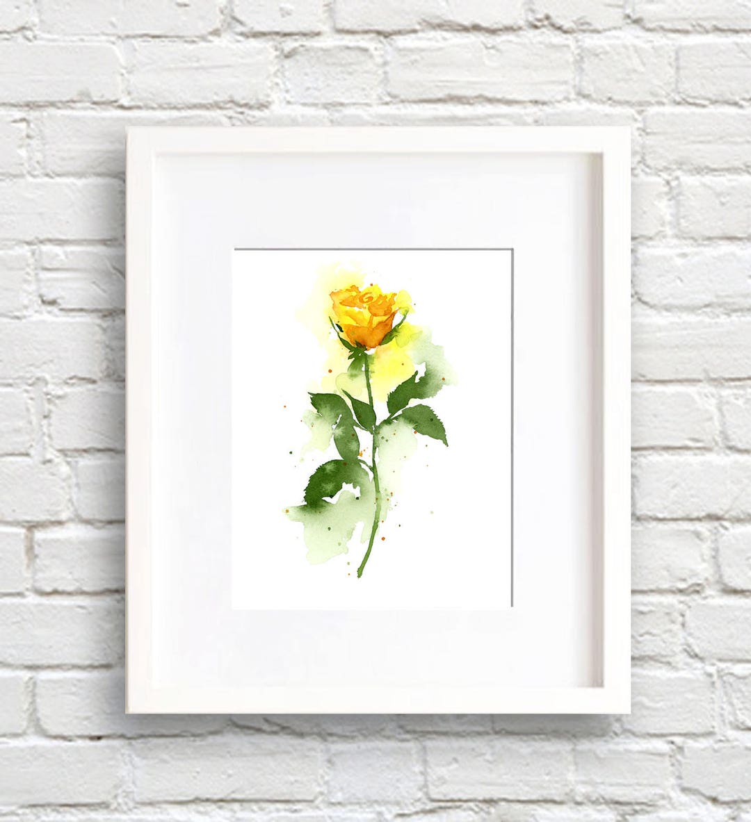Yellow Rose - Flower - Yellow Rose Art Print - Flower Wall Decor ...