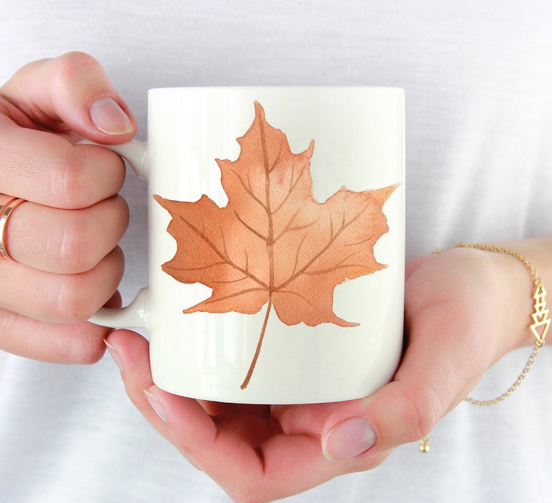 Maple Leaf Mug Maple Leaf Lover Gift Maple Leaf Coffee Mug - Etsy España