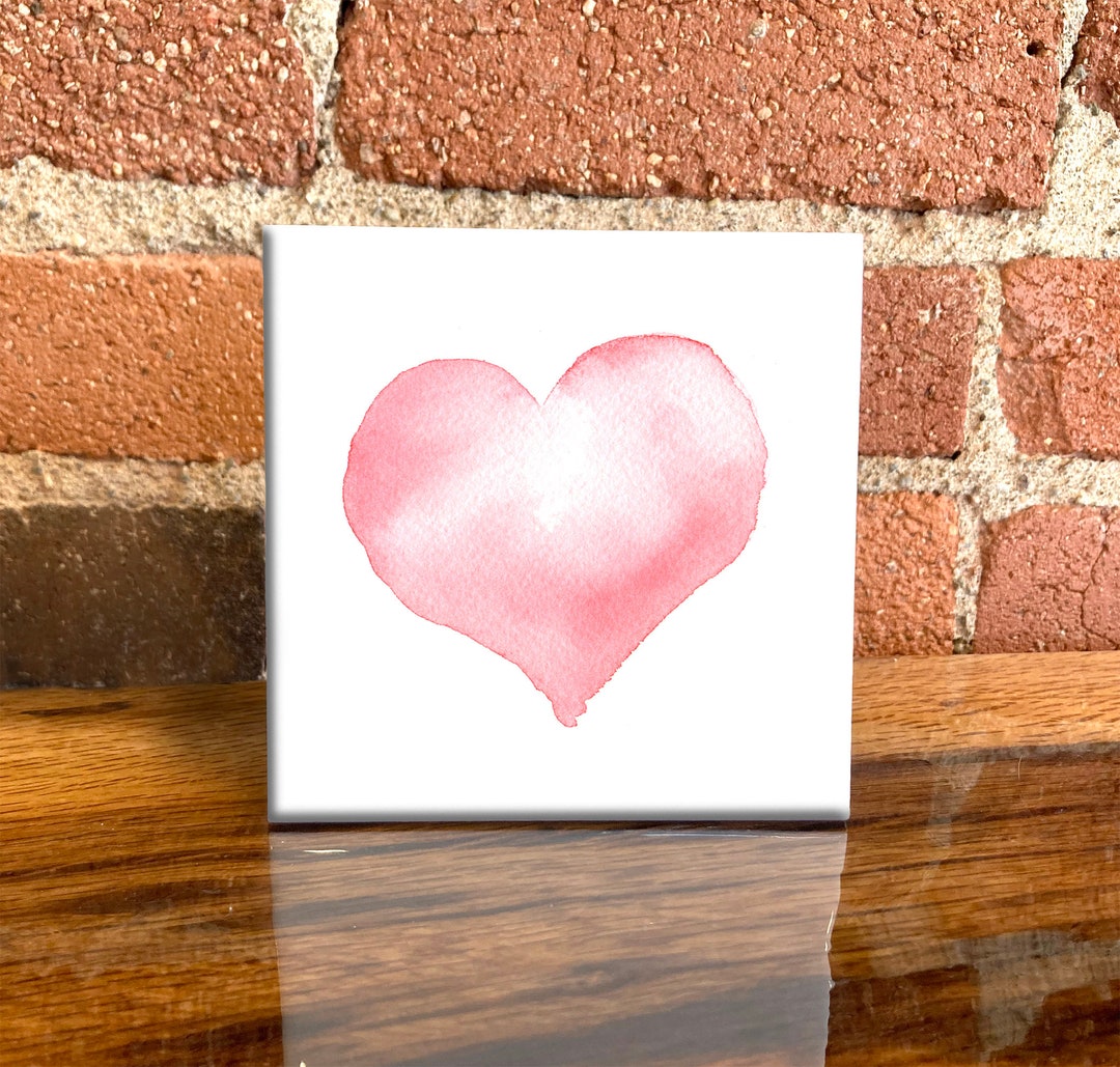 Heart Ceramic Tile - Heart Decorative Tile - Lover Gift - Unique ...
