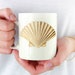 Seashell Mug Sea Shell Lover Gift Sea Shell Coffee Mug Unique Beach ...