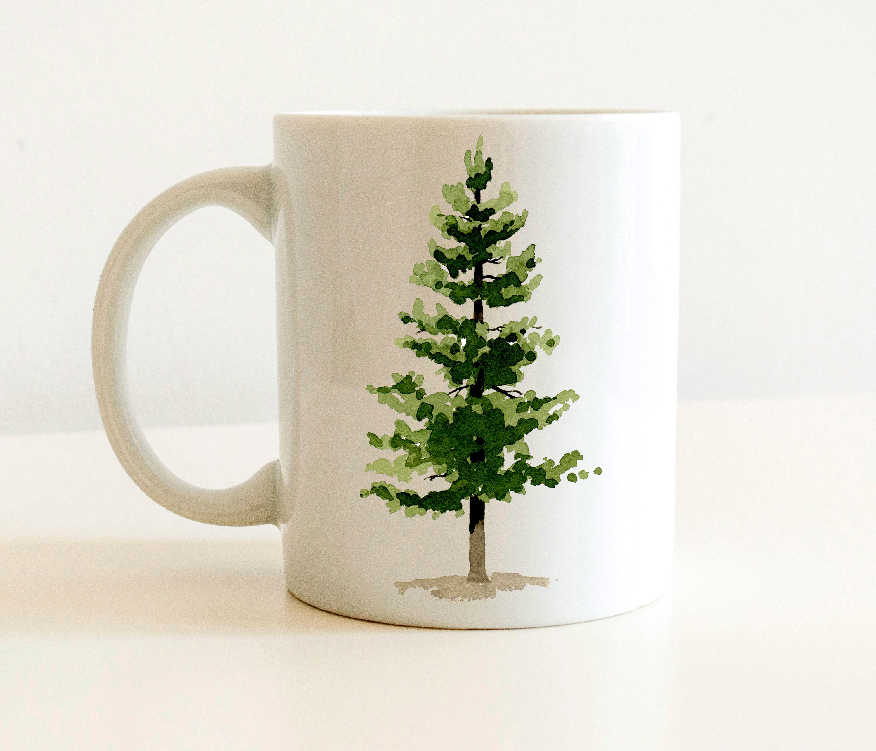 Pine Tree Mug Pine Tree Lover Gift Pine Tree Coffee Mug | Etsy