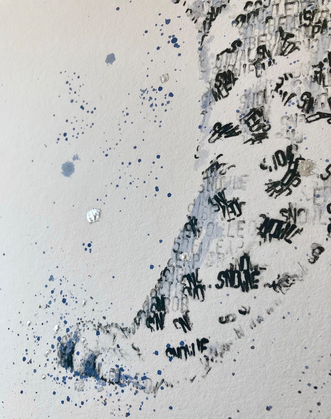 High Altitude Acrobat - Snow Leopard Type/letter Stamp Print - Etsy